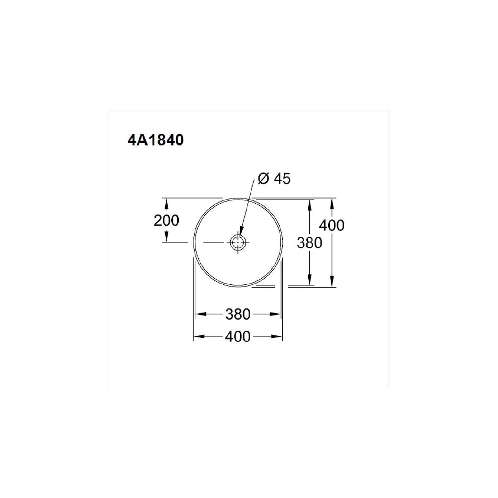 Раковина накладная Villeroy Boch Collaro 4A184001 40x40— купить в ...